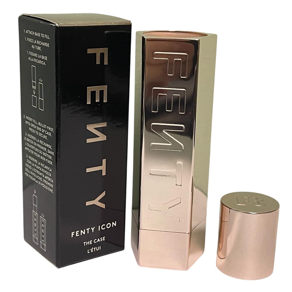 Fenty Beauty Icon The Case Refillable Lipstick Case - Metallic Nude ...